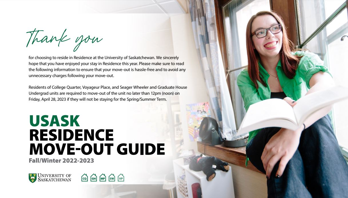 Move Out - Residence | University of Saskatchewan